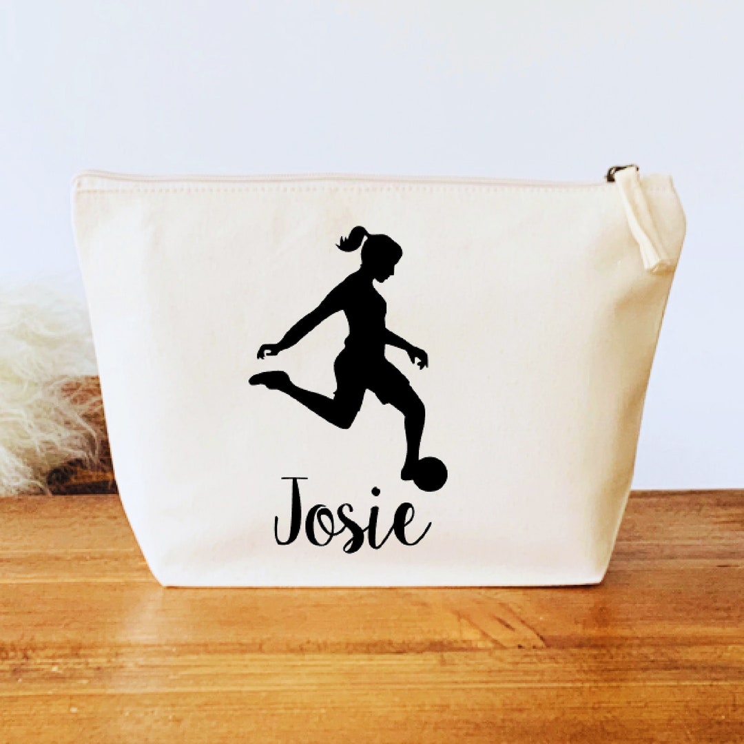Girls Soccer Bag, Personalised Makeup Bag, Football Bag, Gift for ...
