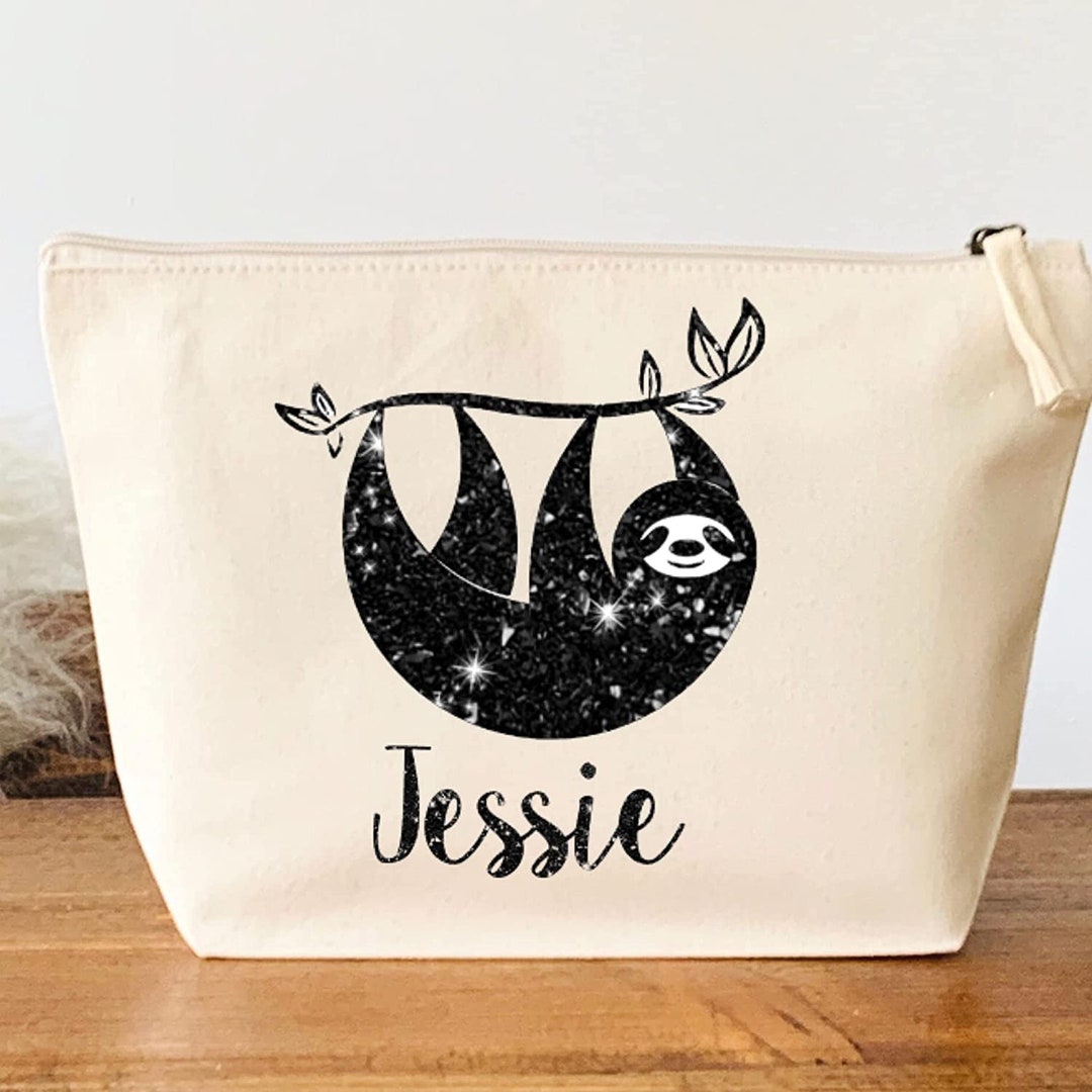 Sloth Makeup Bag, Personalised Make up Bag - Etsy UK