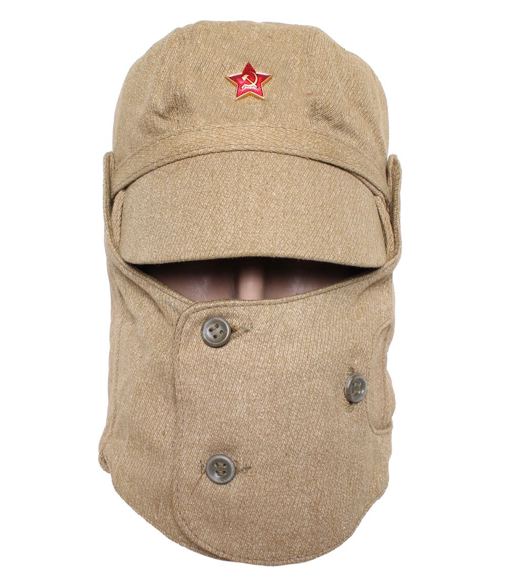 Russian military peaked Cap with Mask / Soviet Army summer | Etsy