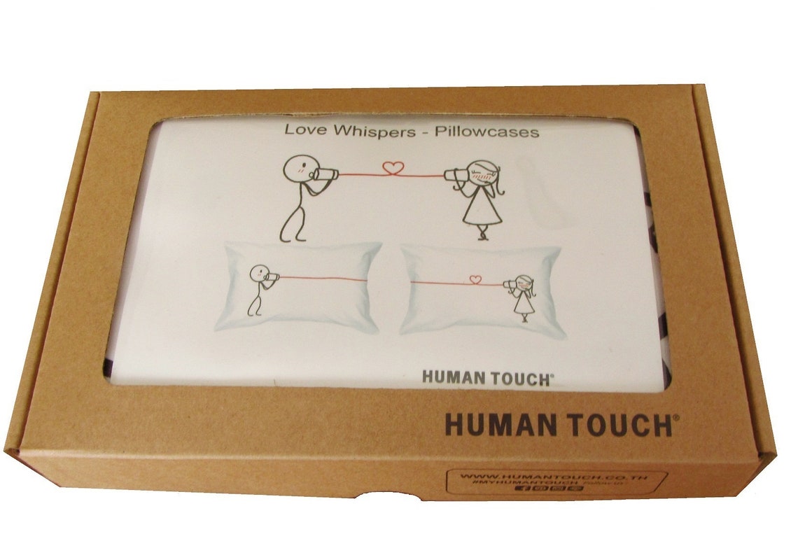 Human Touch, Love Whispers Pillow Cases. Perfect Anniversary Gift ...