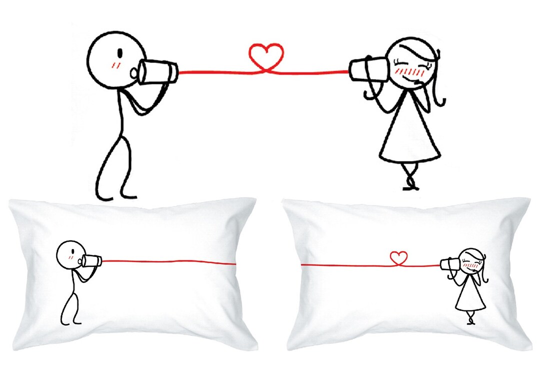 Human Touch, Love Whispers Pillow Cases. Perfect Anniversary Gift ...