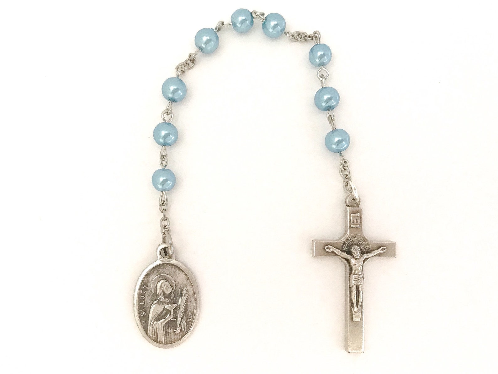 St Lucy Catholic Chaplet - Etsy