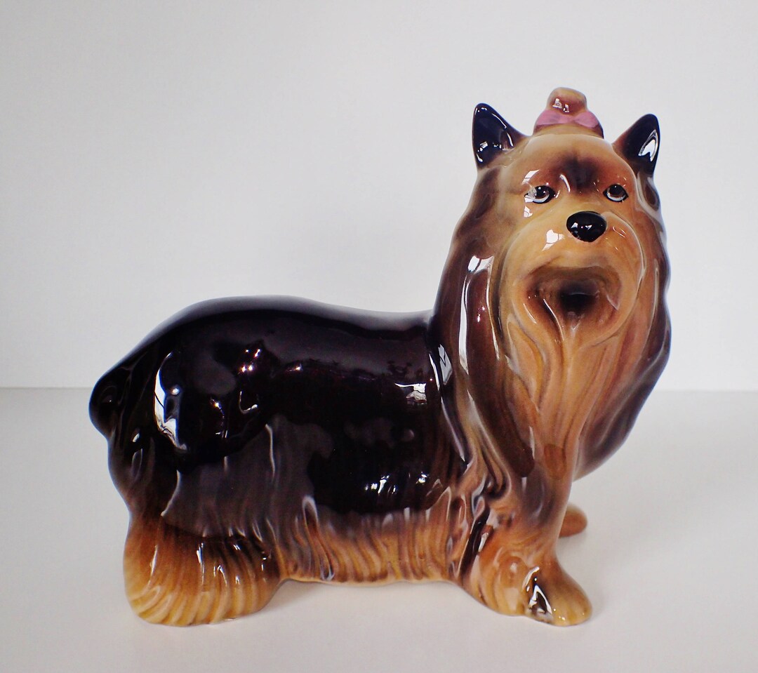 Large Vintage Coopercraft England Yorkshire Terrier Dog Figurine - Etsy