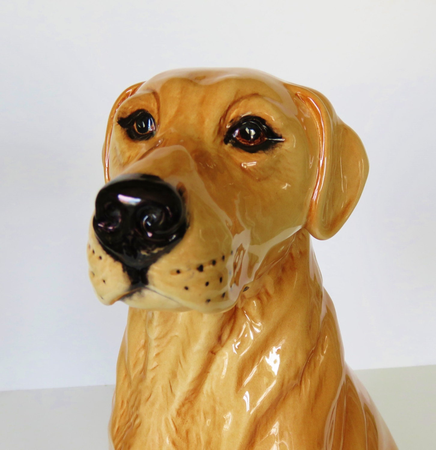 Huge Royal Doulton Beswick Sitting Golden Labrador Retriever Dog ...