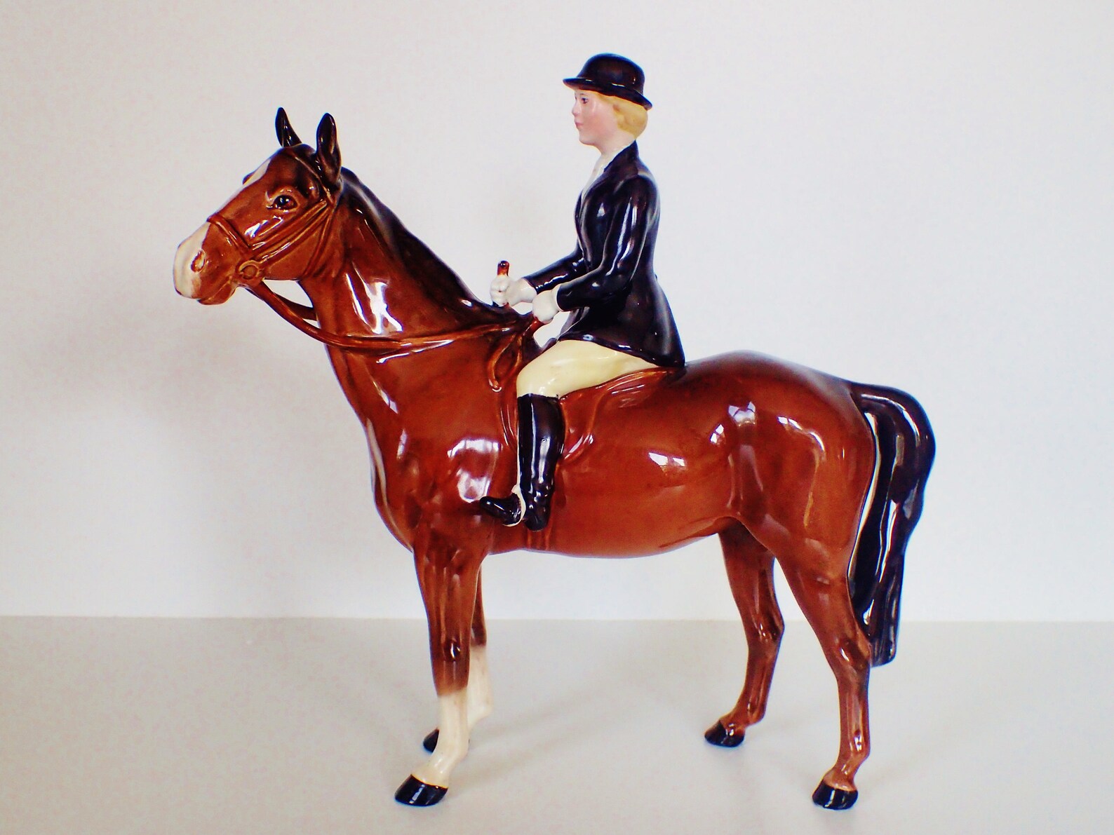 Hard to Find Vintage Beswick "the Huntswoman" Equestrian Figurine - Etsy