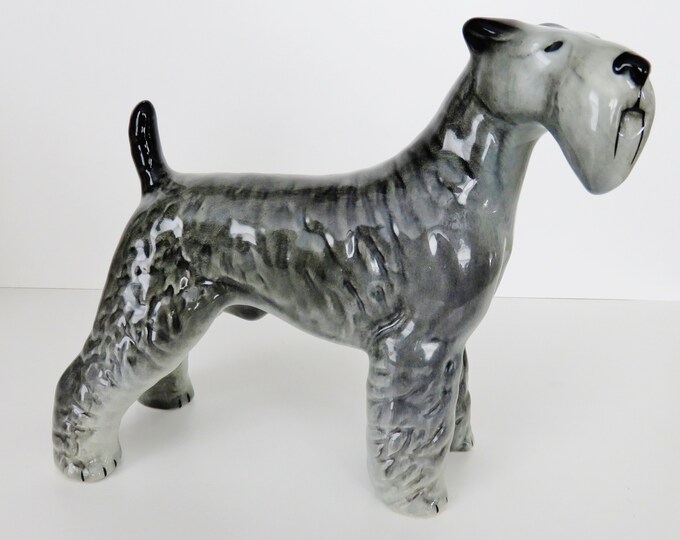 Rare Coopercraft England Kerry Blue Terrier Dog Figurine - Etsy