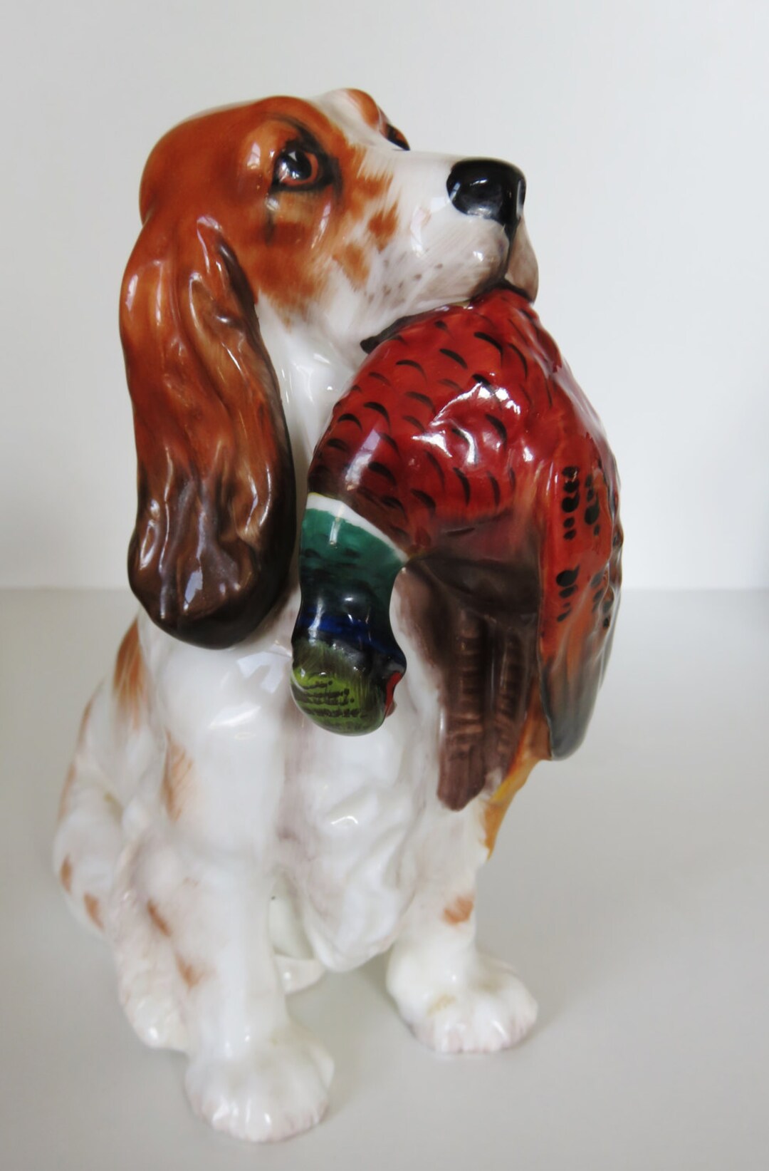 Vintage Royal Doulton Springer Spaniel Dog With Pheasant Figurine HN ...