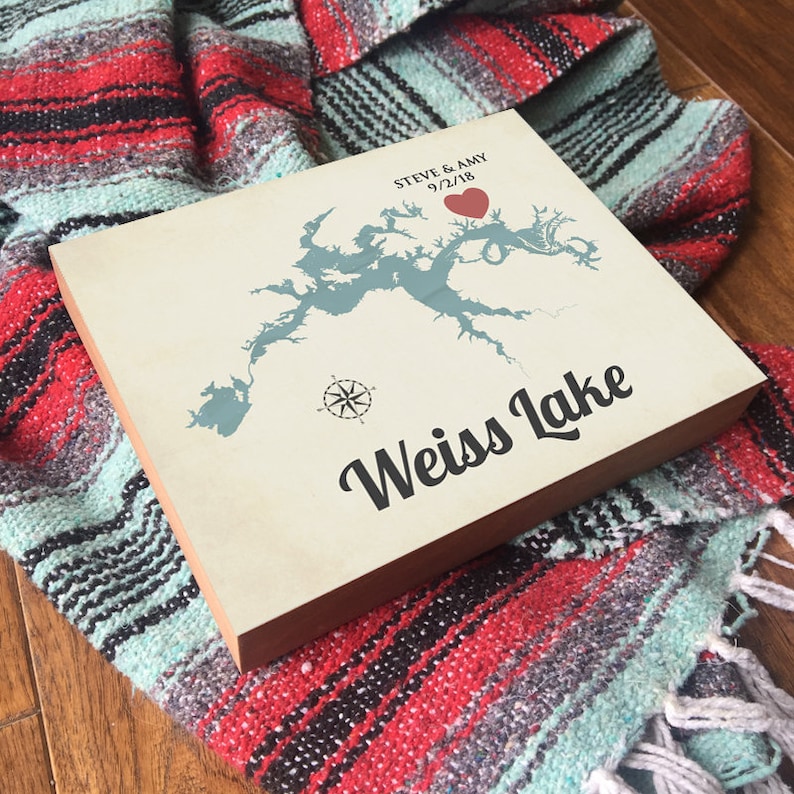 Weiss Lake Alabama Map - Etsy