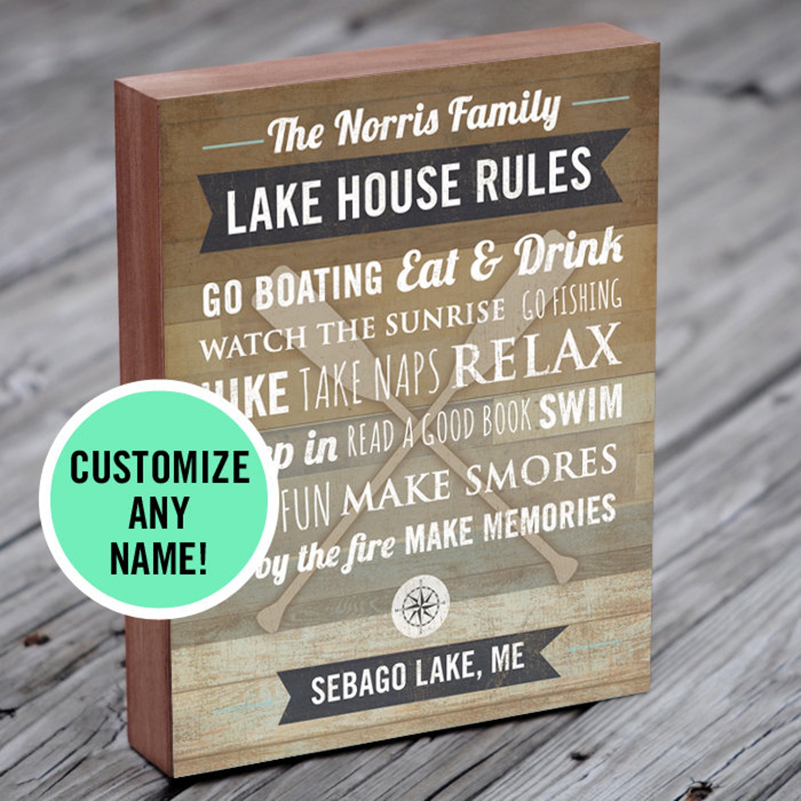 Lake Rules Sign Lake Rules Cabin Rules Sign Lake House - Etsy