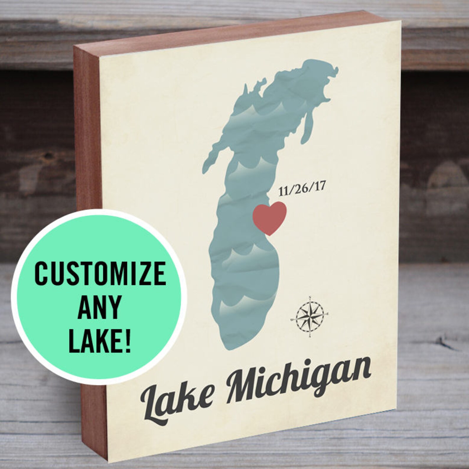 Lake Art Print Lake Sign Custom Lake Decor Lake Wall Art | Etsy