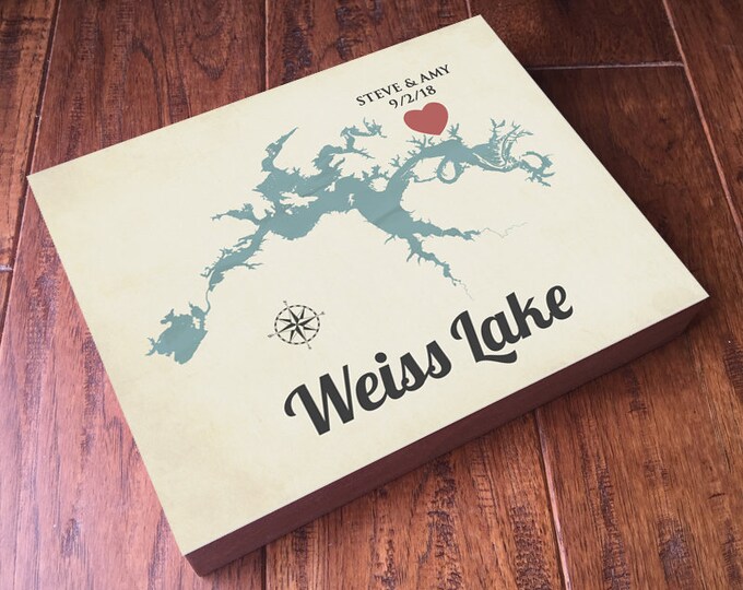 Weiss Lake Alabama Map - Etsy