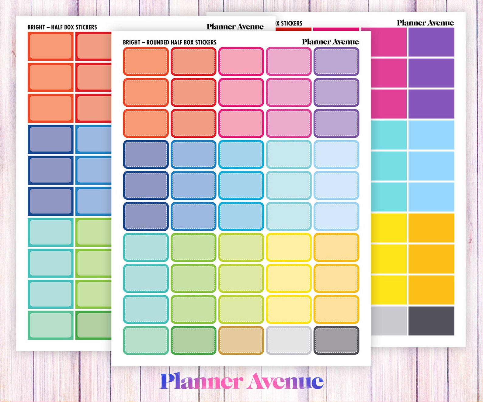 Half Box Printable Planner Sticker Kit, Erin Condren Life Planner ...
