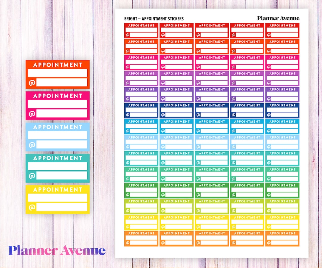 Appointment Stickers, Printable Planner Stickers, Appointment Printable ...