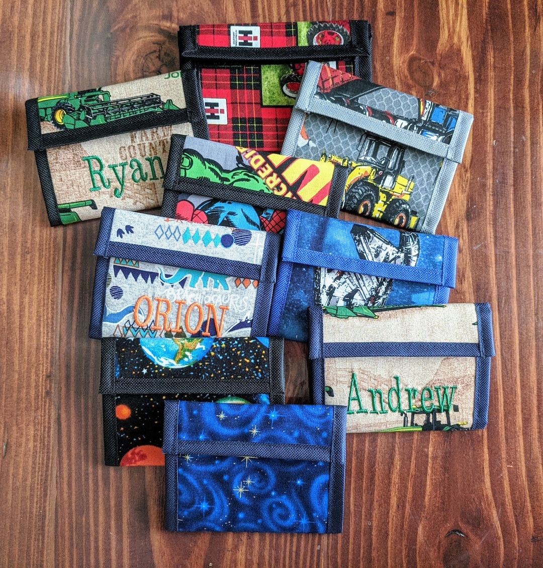 Boys Wallet / ***also See Listing for Wallet W/clear Coin Pocket*** - Etsy