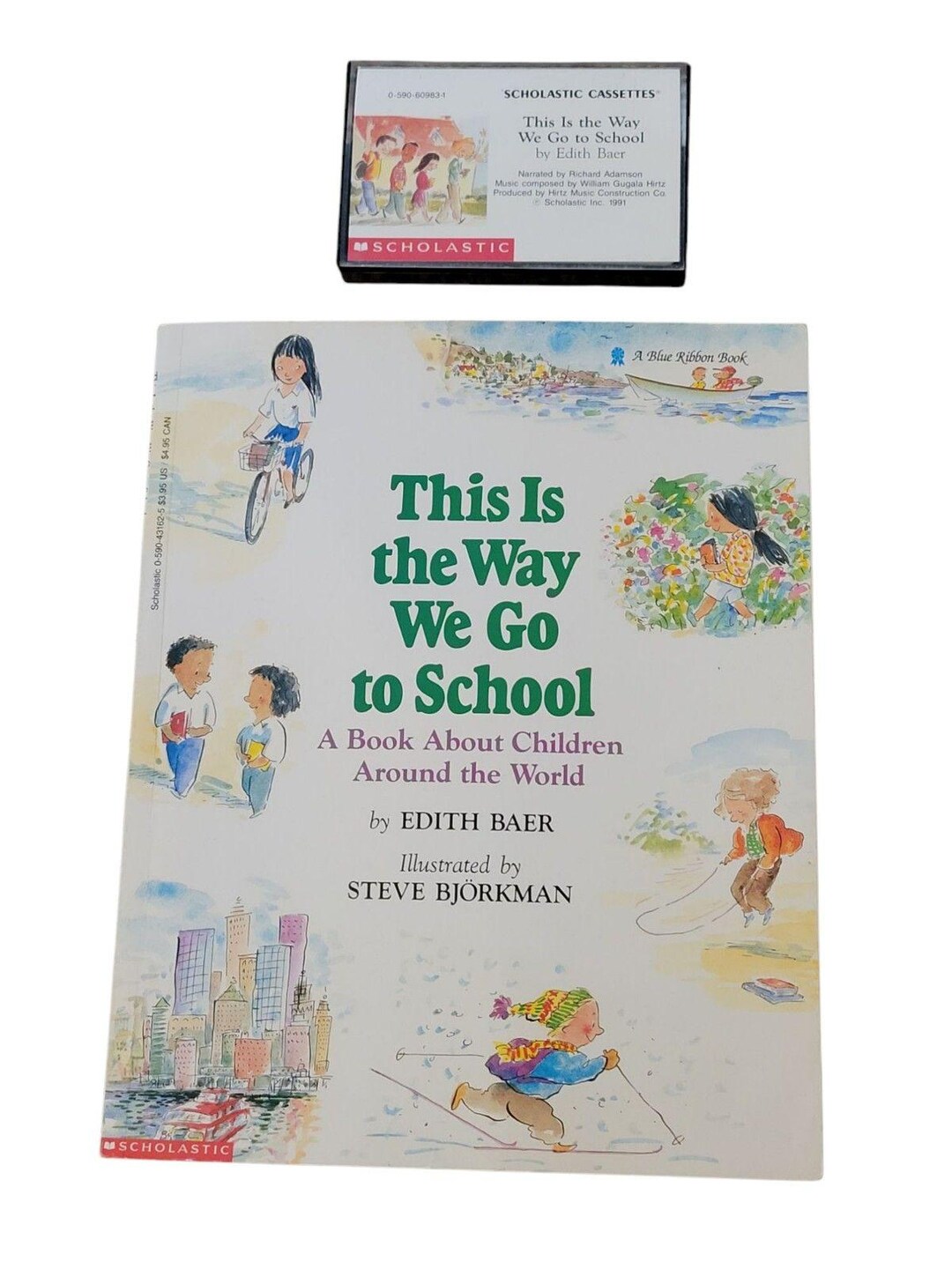 1992 This is the Way We Go to School Book and Cassette Tape Children's ...