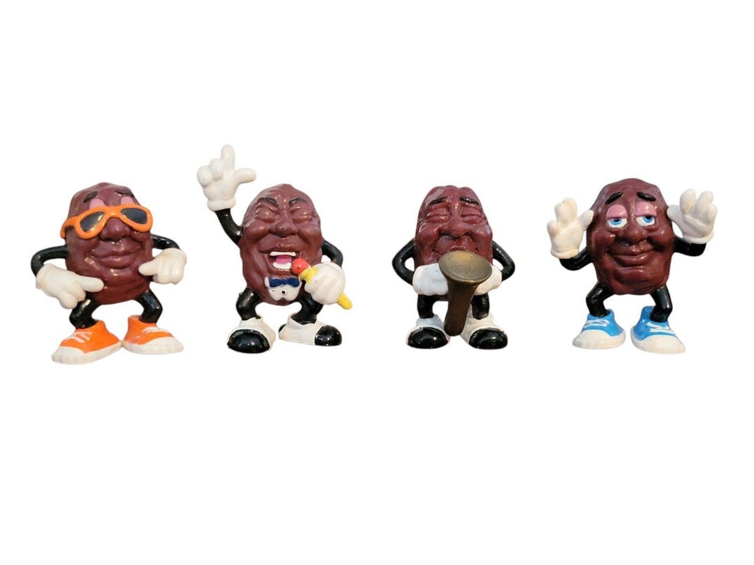1987 Calrab California Raisin PVC Singing Band Lot of 4 - Etsy
