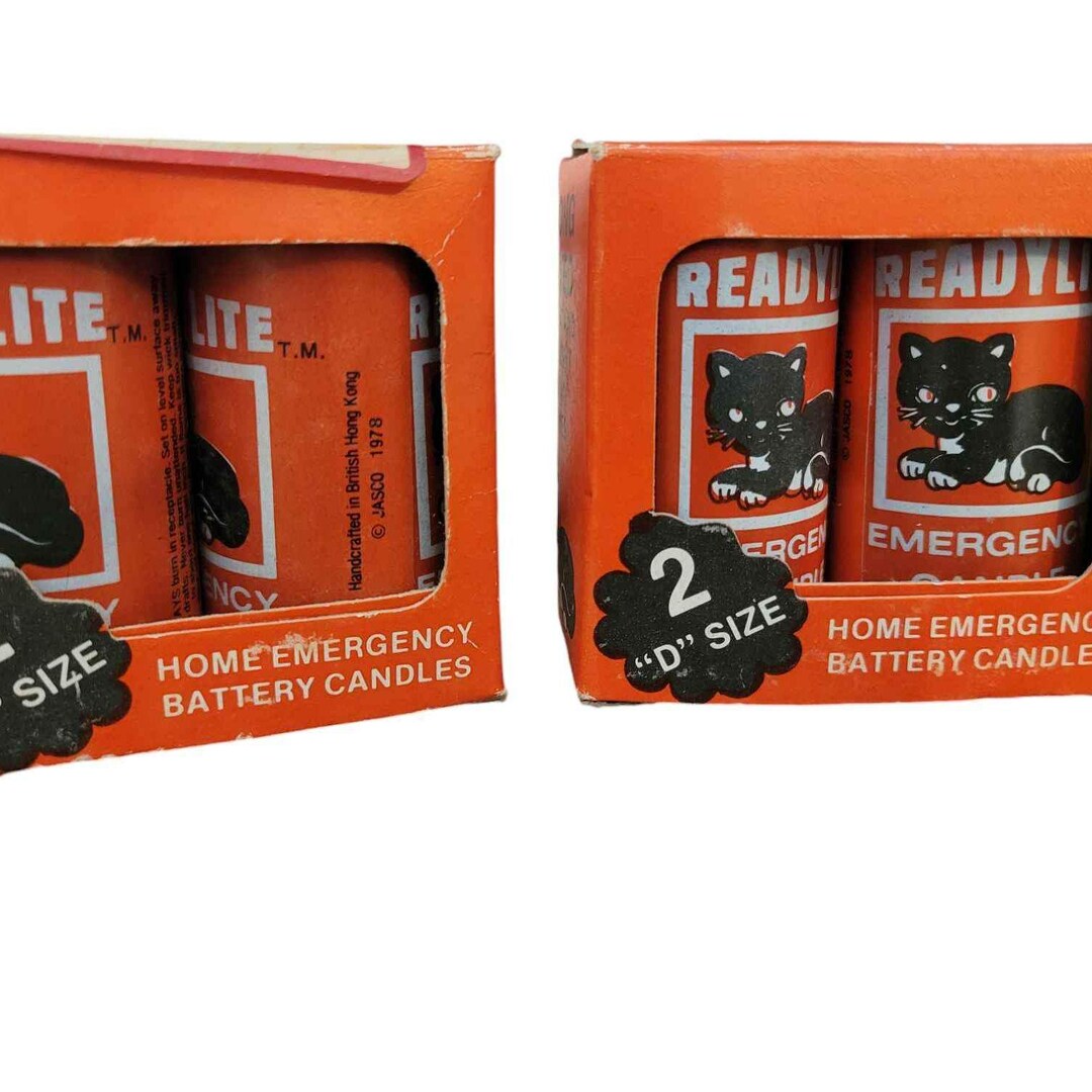 Vintage Readylite Candles Look Like Size D Batteries - Etsy