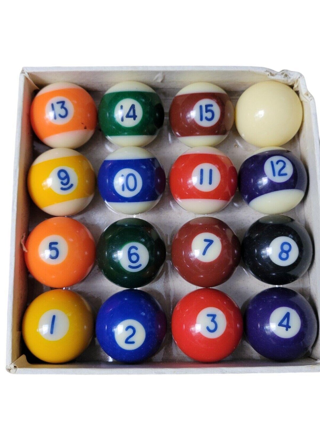Vintage Full Set Mini Billiards Pool Balls Made in Tawain - Etsy