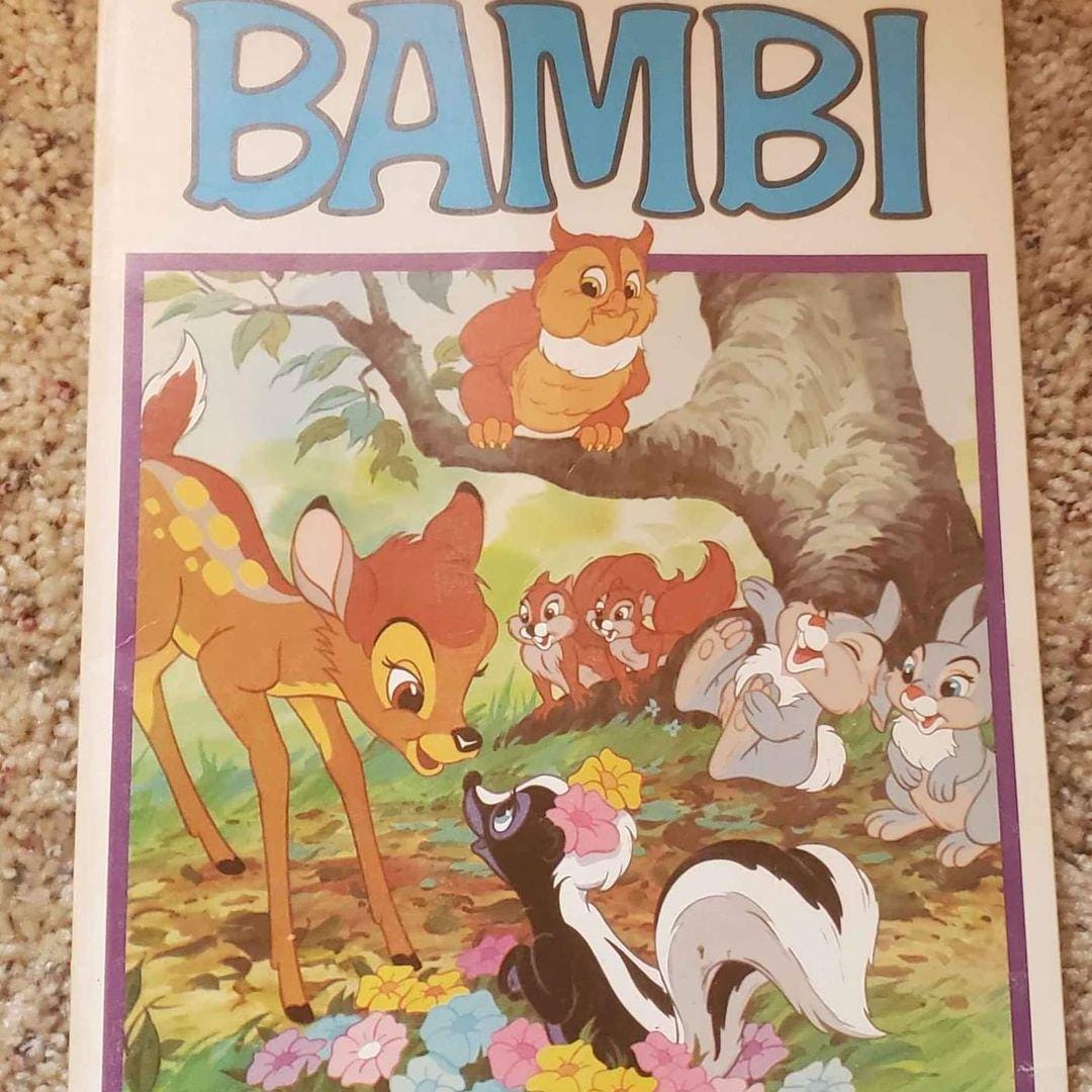 Vintage Disney Bambi Book - Etsy