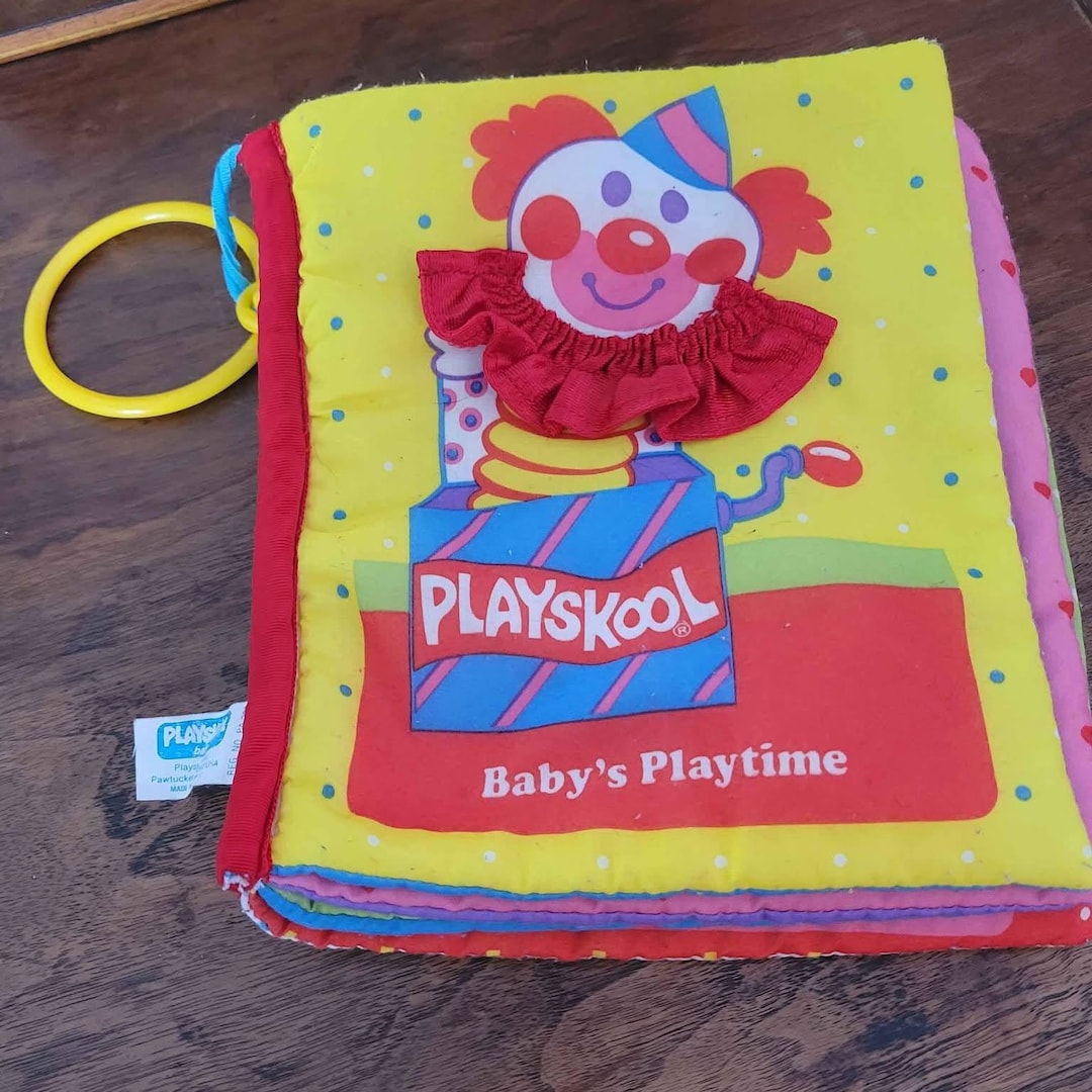 Vintage 1988 Playskool Fabric Baby Book Baby's Playtime - Etsy