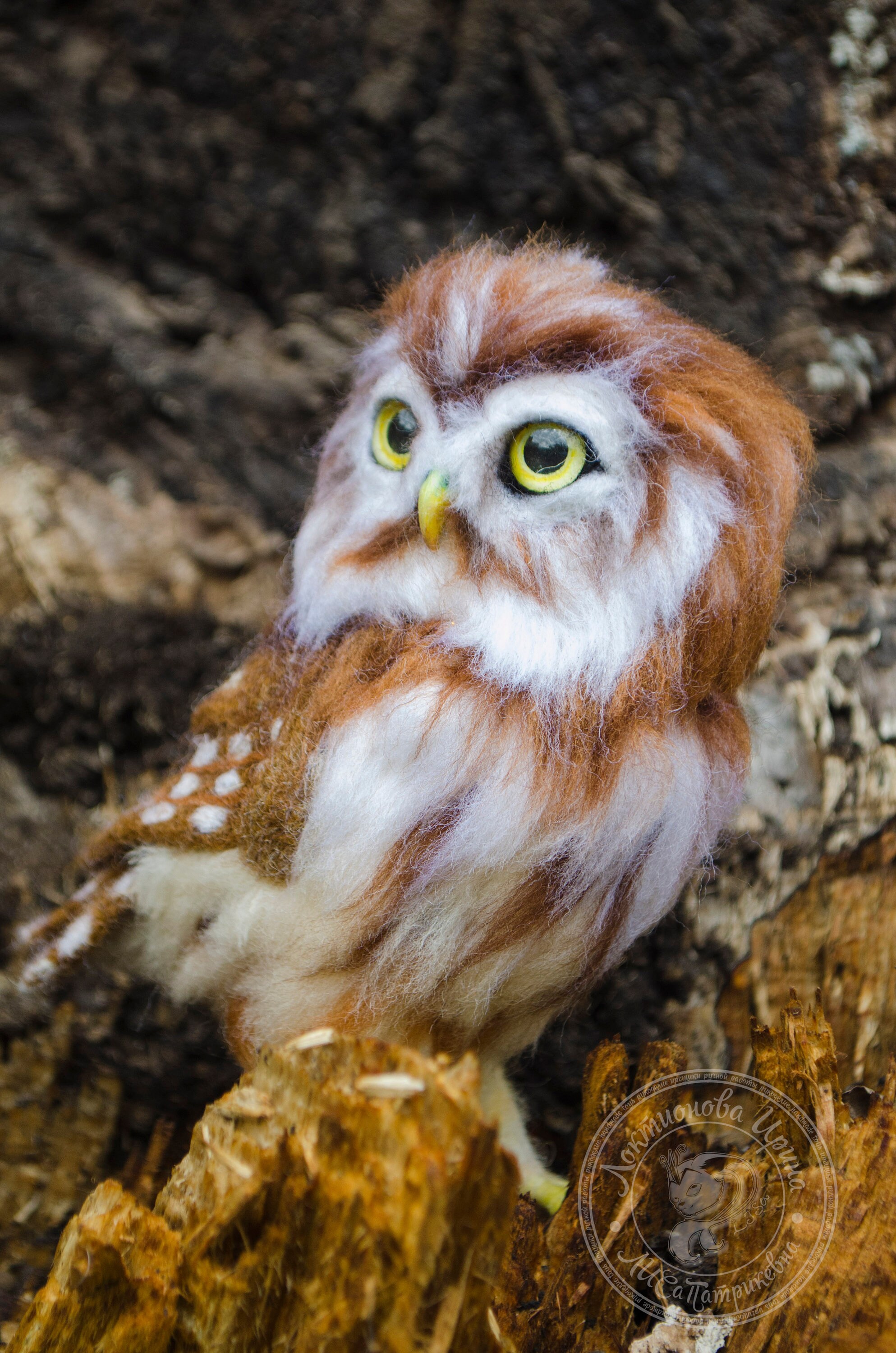 Little Elf Owl. Sculpture of an Owl Felting With a Needle. Toy - Etsy