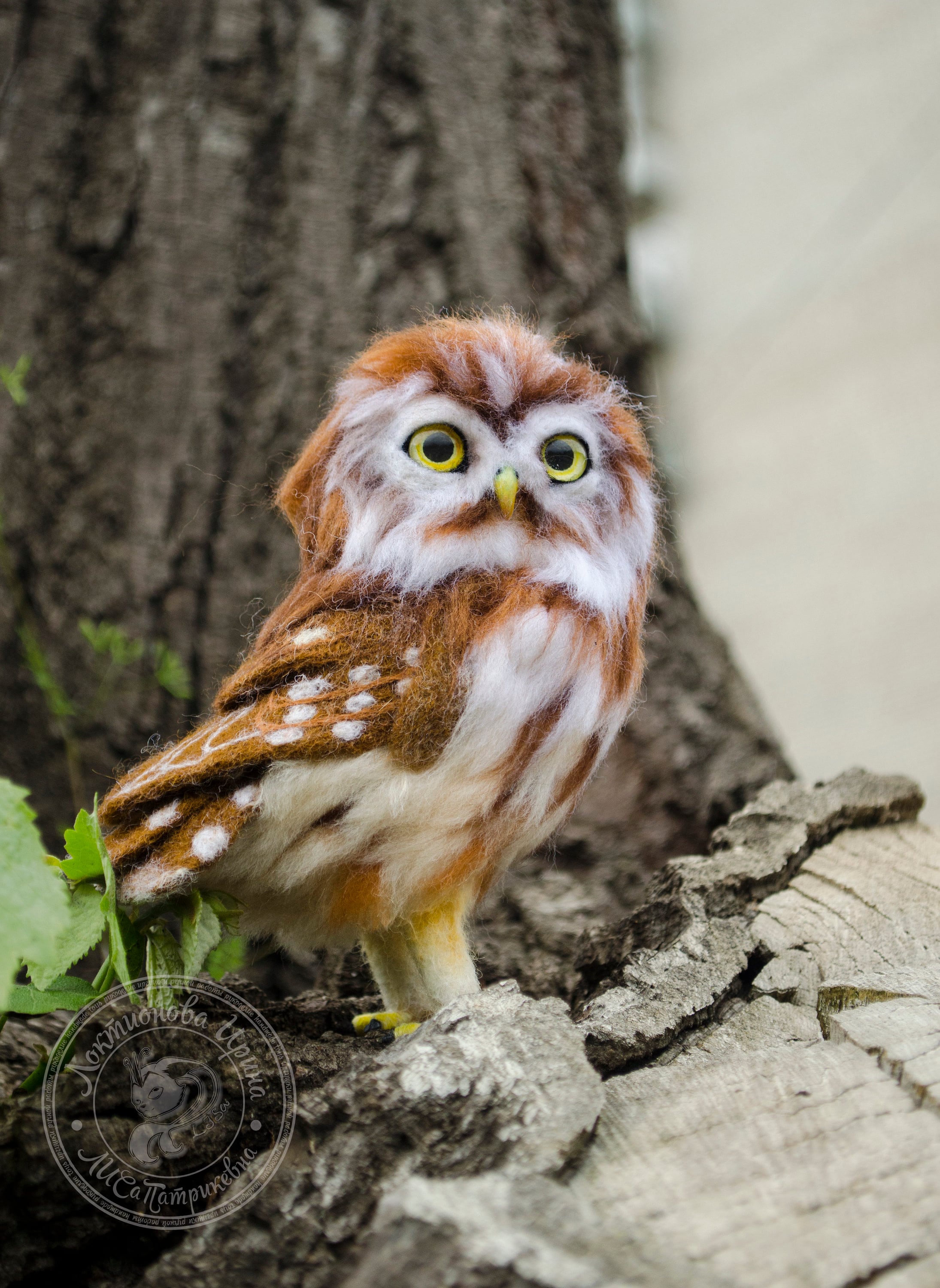 Little Elf Owl. Sculpture of an Owl Felting With a Needle. Toy - Etsy