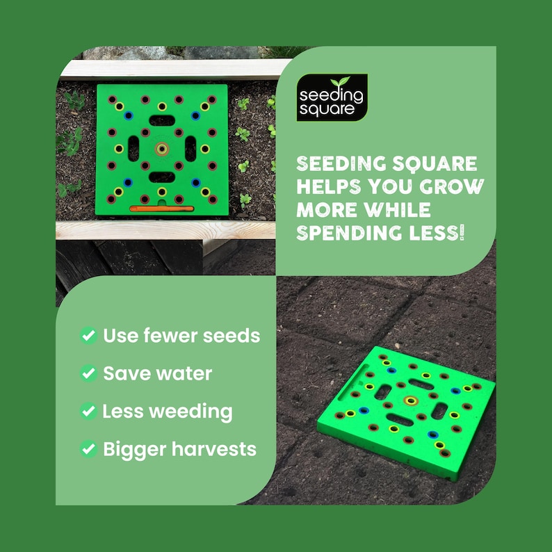 Seeding Square: the Original Garden Spacing Template - Etsy