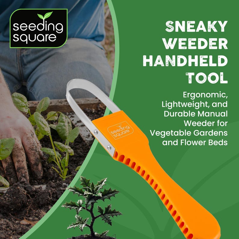 Seeding Square Sneaky Weeder: Ergonomic Handheld Gardening Tool - Etsy