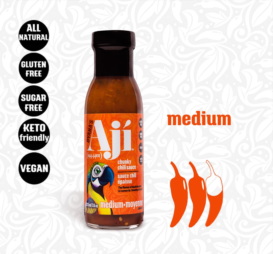Aji Medium Chunky Hot Sauce - Etsy