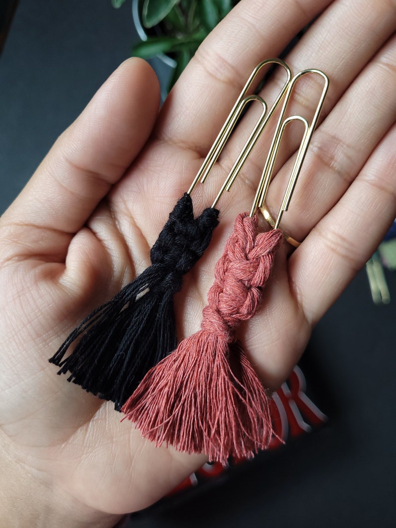 Macrame Bookmarks Paperclips Mermaid Fishtail Paper Clip - Etsy