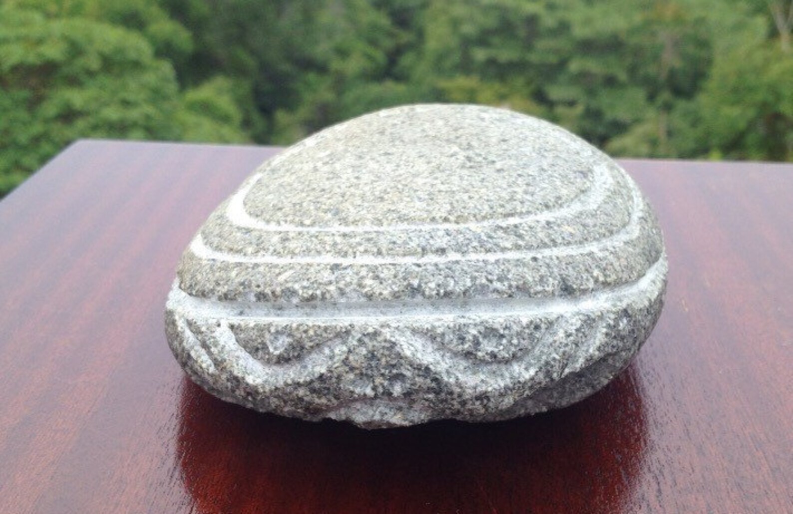 Borucan Indian Stone Metate, Grinding Stone Sculpture, Authentic ...
