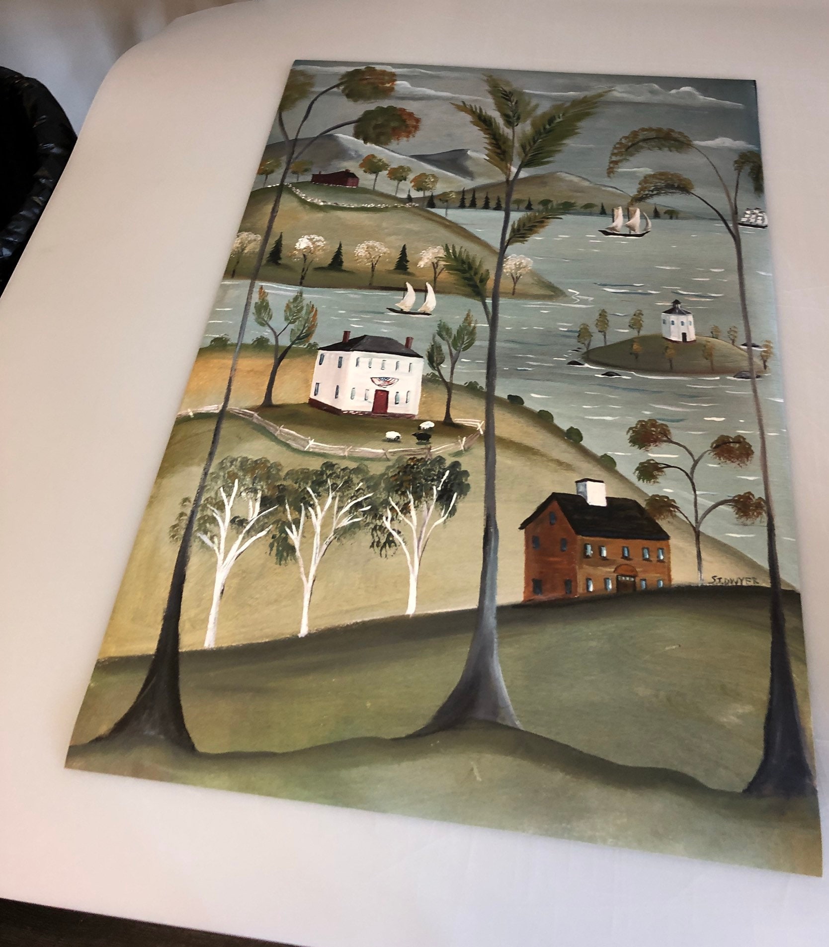 Early American Mural Wallpaper Handsigned Limited Edition Prints - Etsy
