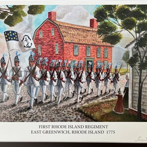 Rhode Island First Regiment Hand Signed, Limited, Edition Prints - Etsy