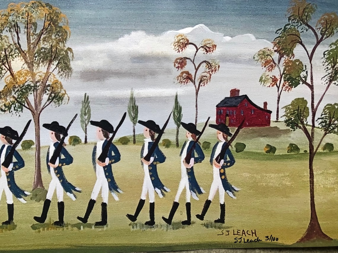 Marching Patriots Adhesive Mural Wallpaper Print - Etsy