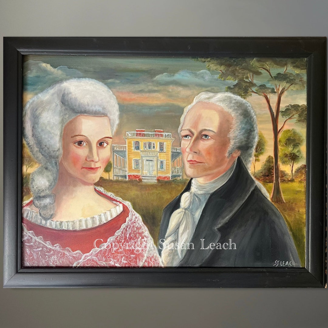 Portrait of Alexander and Eliza Hamilton - Etsy
