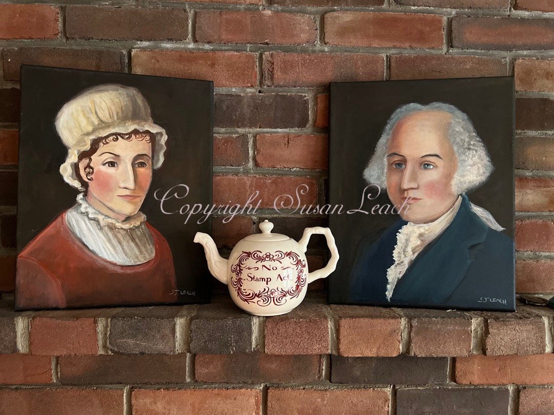 Portraits of John and Abigail Adams - Etsy