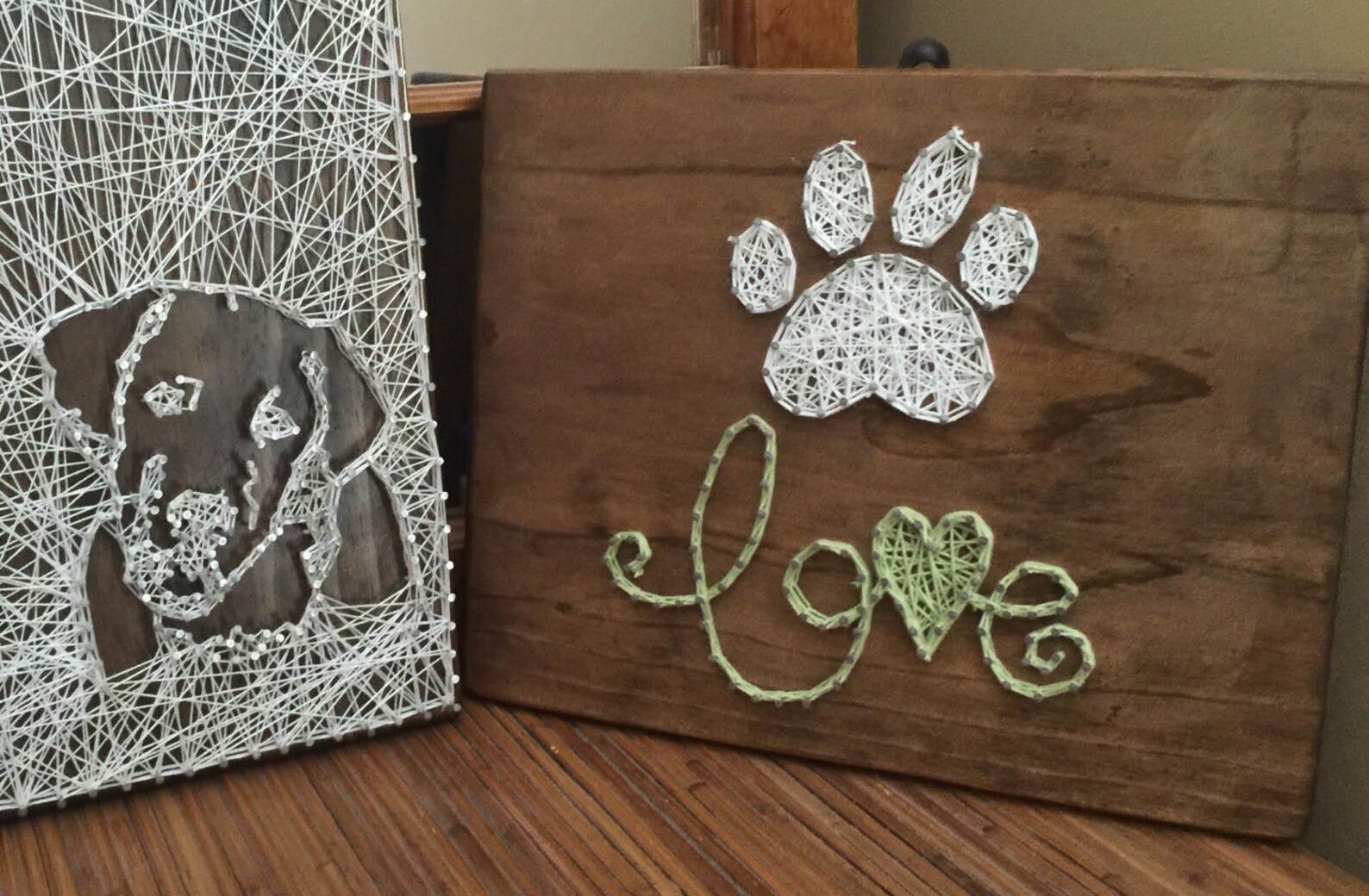 Paw Print String Art | Etsy