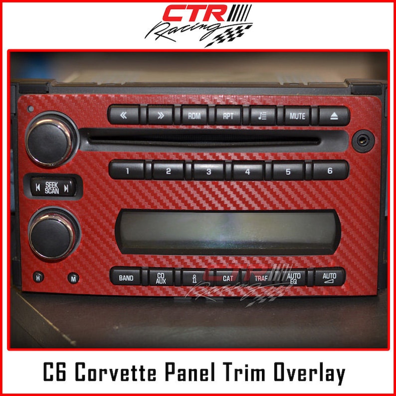 C6 Corvette Radio CD Player Panel Overlay - Etsy