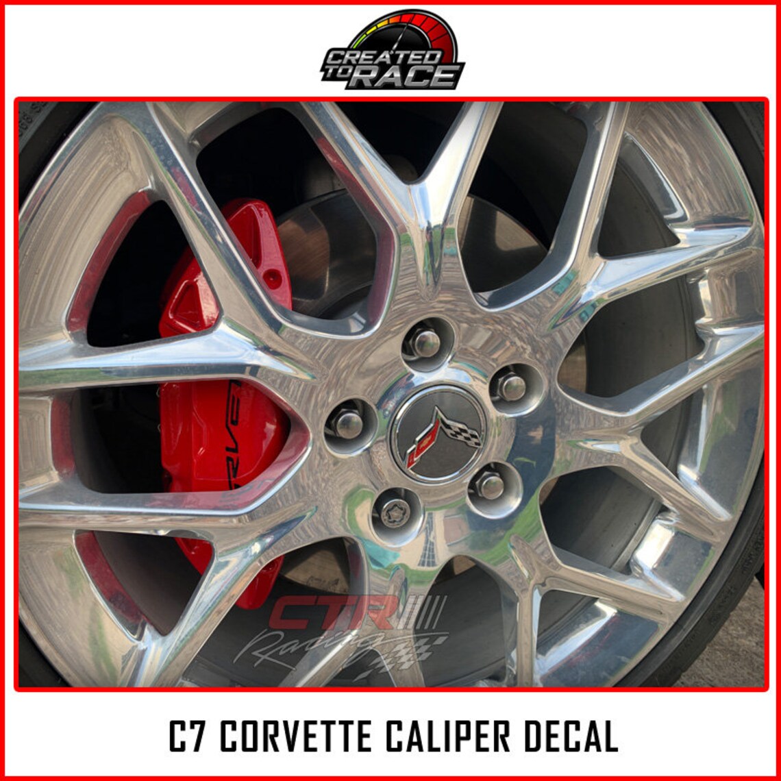 C7 Corvette Caliper Decals 2014-2019 - Etsy