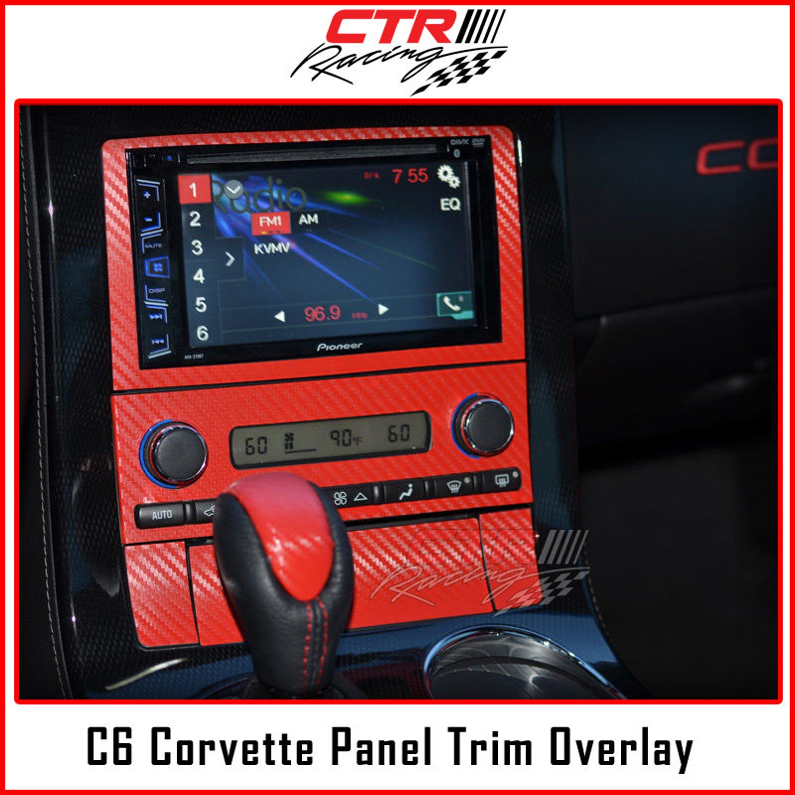 C6 Corvette Radio CD Player Panel Overlay - Etsy UK