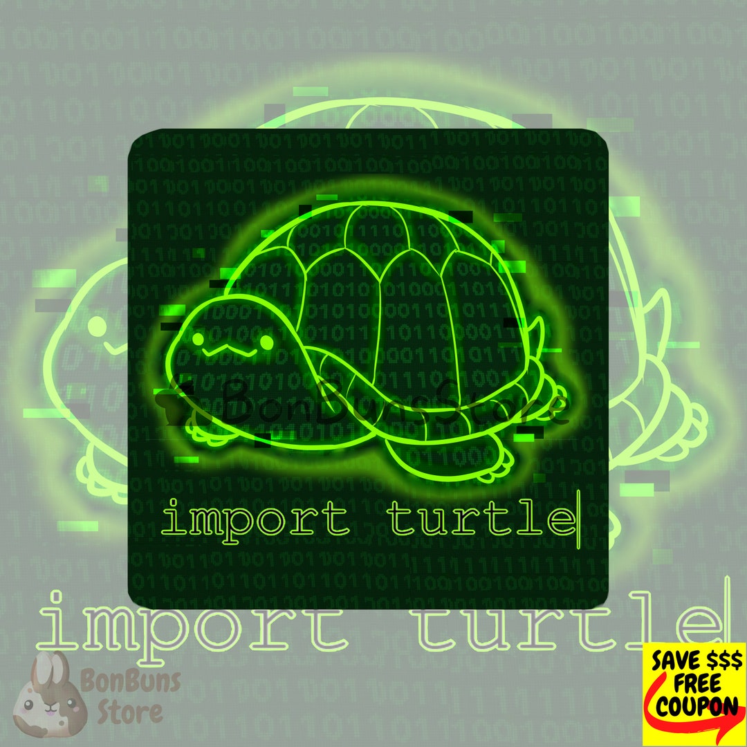 Import Turtle Sticker | Waterproof Vinyl Sticker, Computer, Tech ...