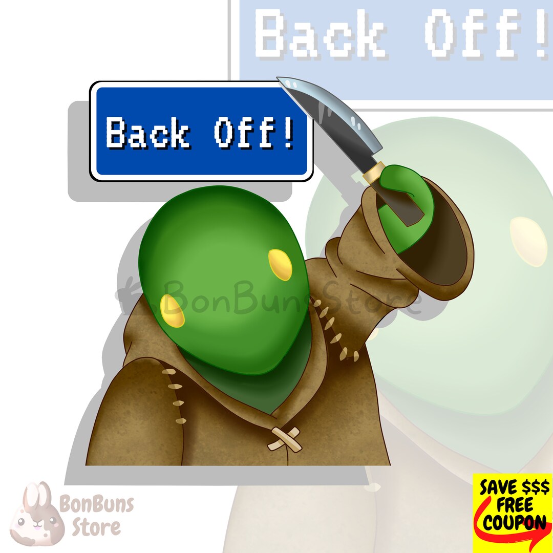 Back off Peeker | Waterproof Sticker, Video Game, Gamer, Pc - Etsy