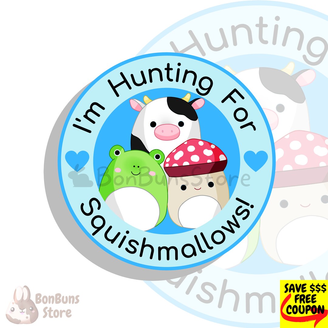 I'm Hunting for Squishmallows Decal | Waterproof Sticker, Squishmallow ...