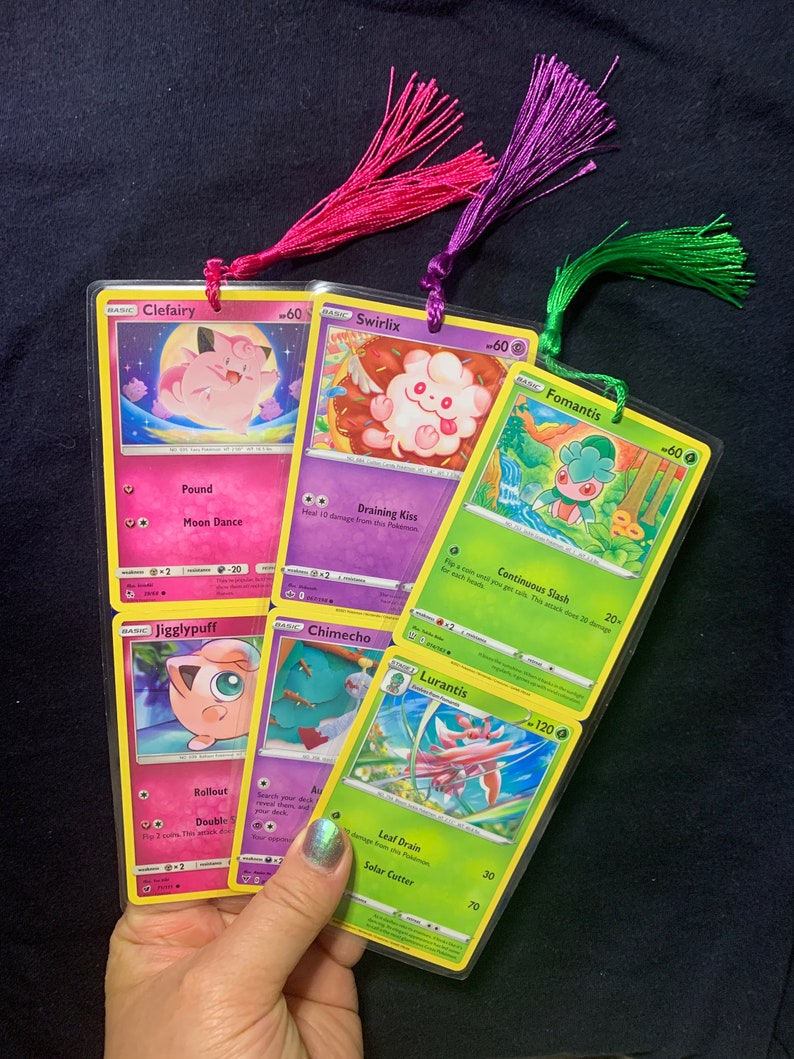 Pokemon Card Bookmarks | Kids, Collectible, Customize, Party Gifts ...