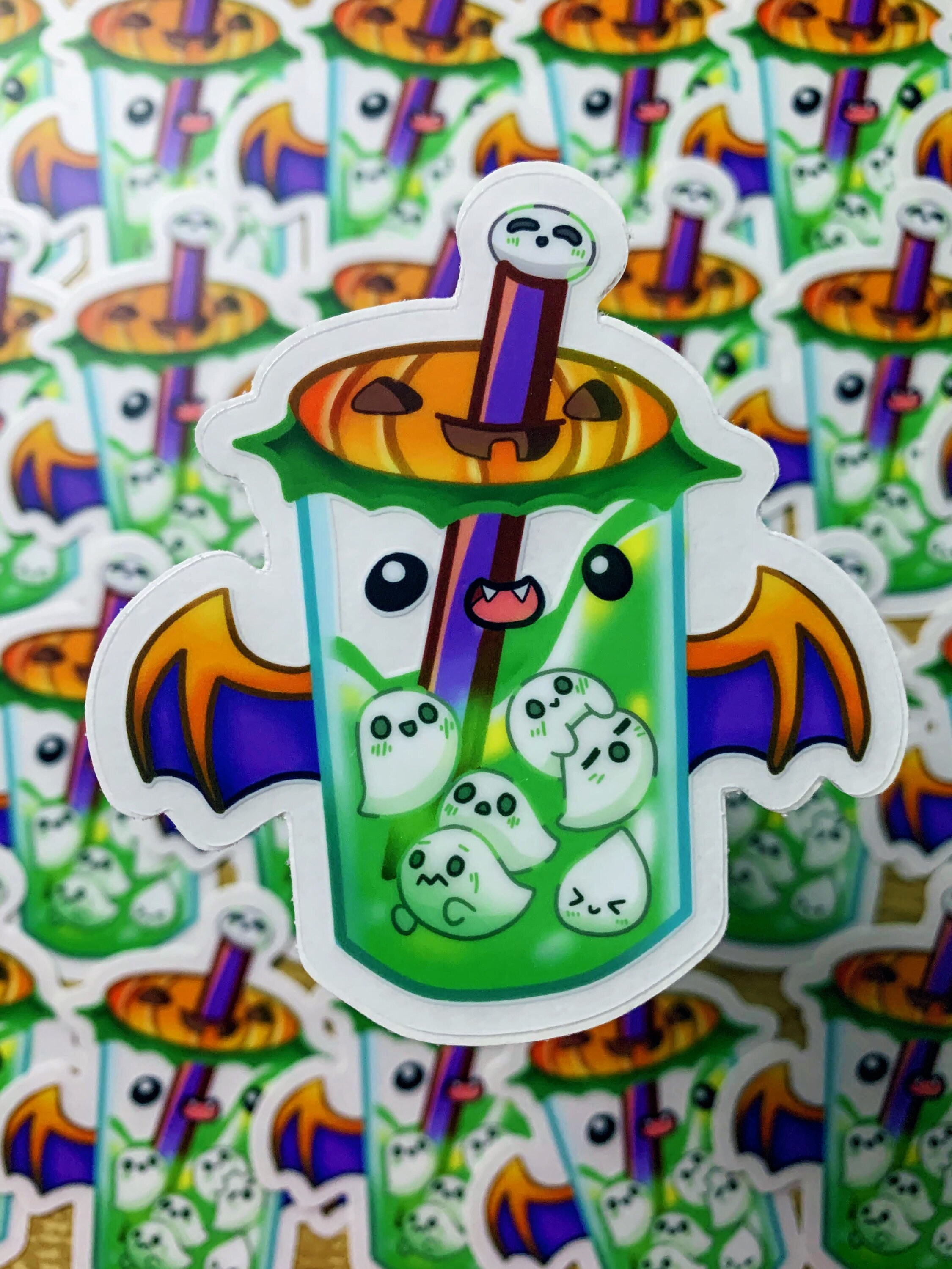 Boo-ba Sticker Waterproof Vinyl Sticker Bubble Tea Boba | Etsy