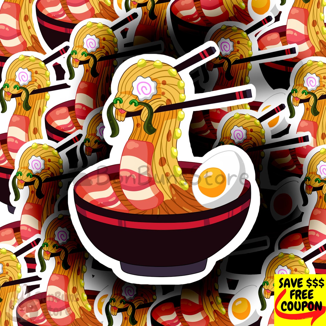 Ramen Dragon Sticker | Waterproof Vinyl Sticker, Foodie, Mythical ...