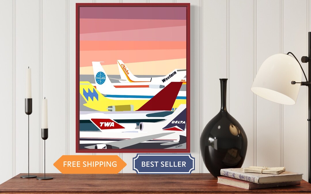 Sunset on the Tarmac - Limited Edition Art Print - 18 X 24 Inches ...