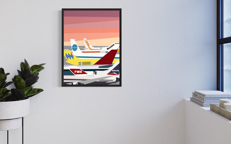 Sunset on the Tarmac - Limited Edition Art Print - 18 X 24 Inches ...