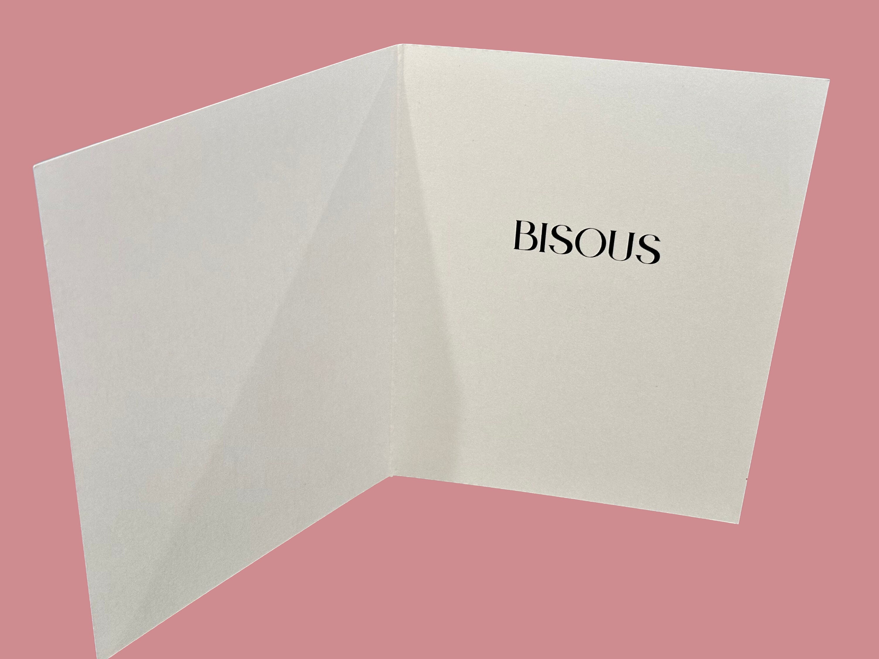 Bisous (kisses in French) Lipstick Smacks Card, Can Be Sent on Your ...