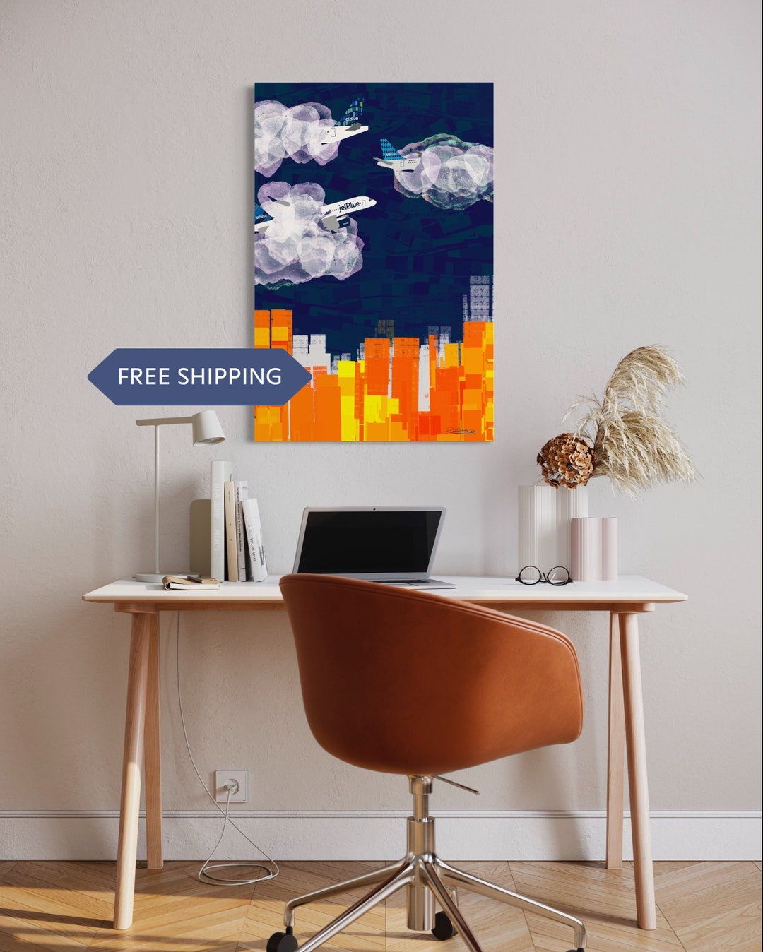 Jetblue Airways-themed "jetcity" Art Prints, 24" X 36" Unframed - Etsy